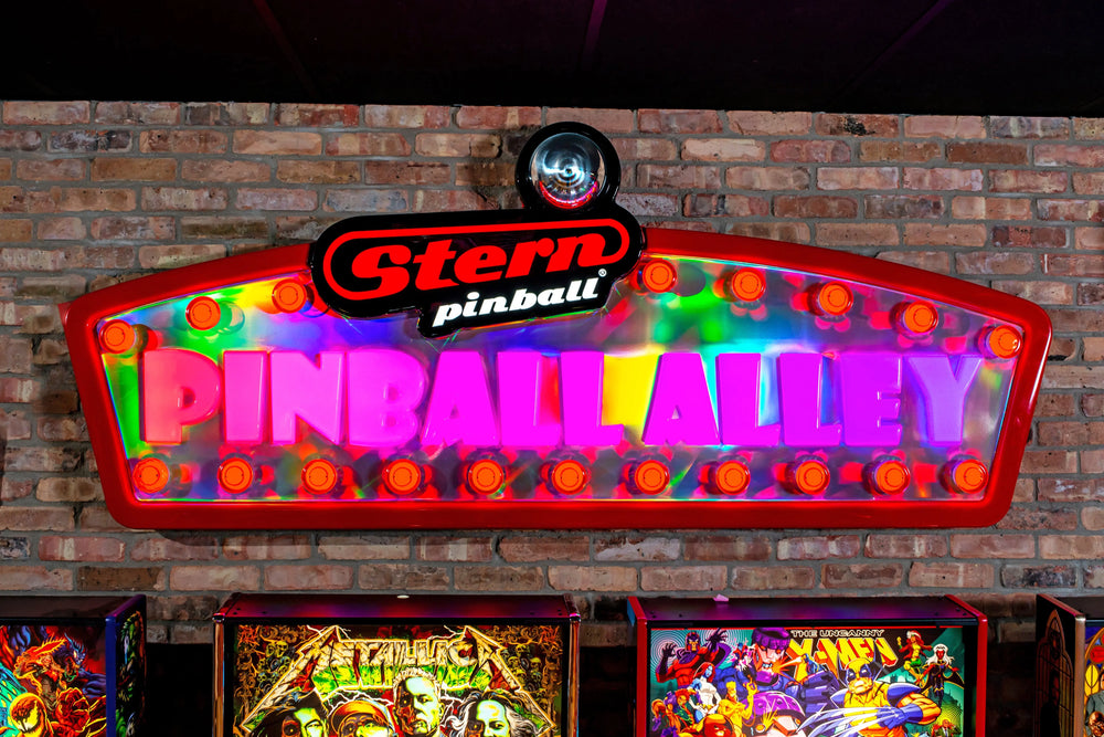 Stern Pinball Alley Arcade Sign - Avranches Automatic